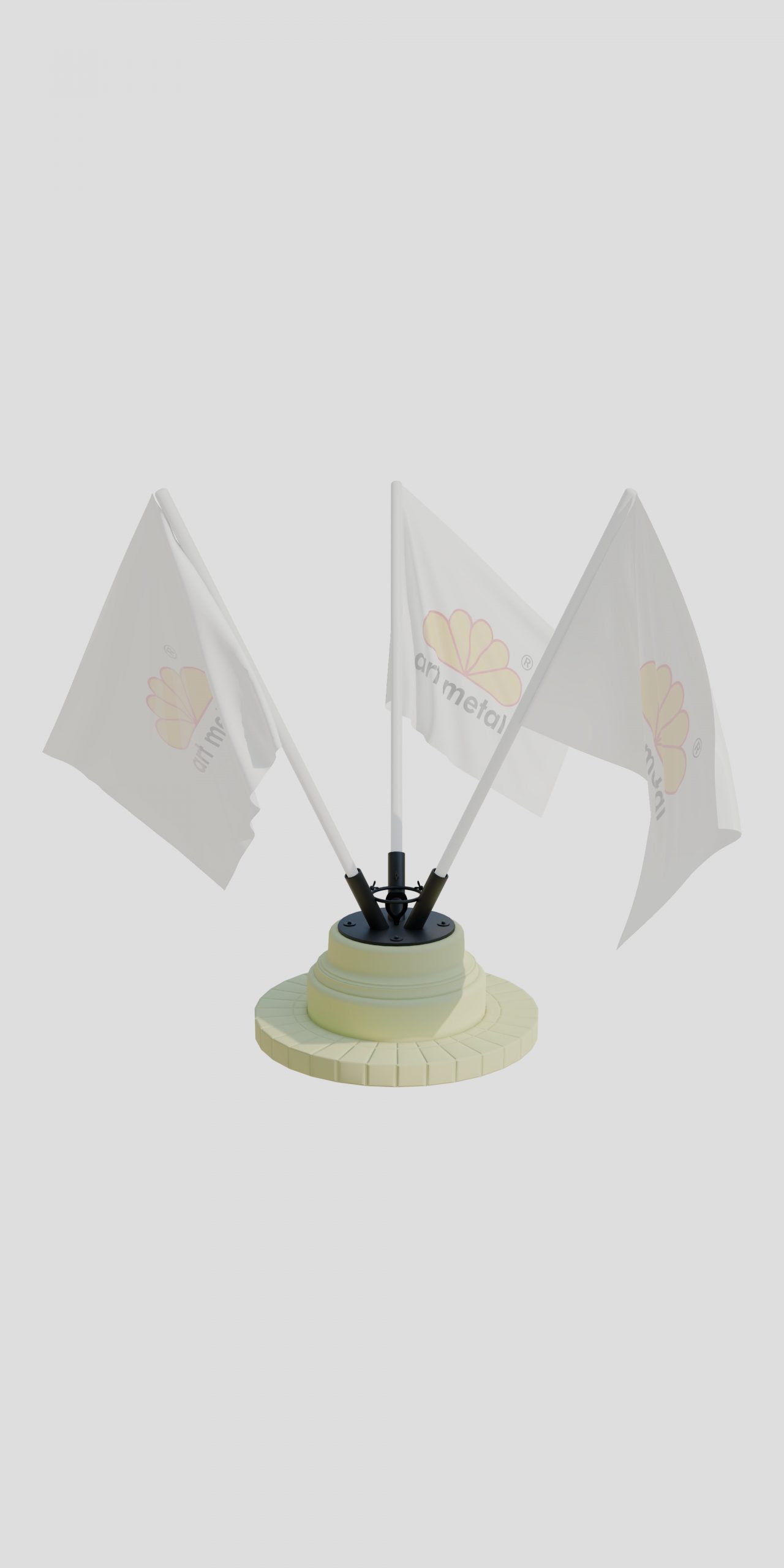 Porte-drapeaux d'extérieur